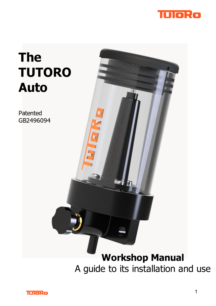 Workshop Manual - TUTORO Auto – TUTORO Ltd